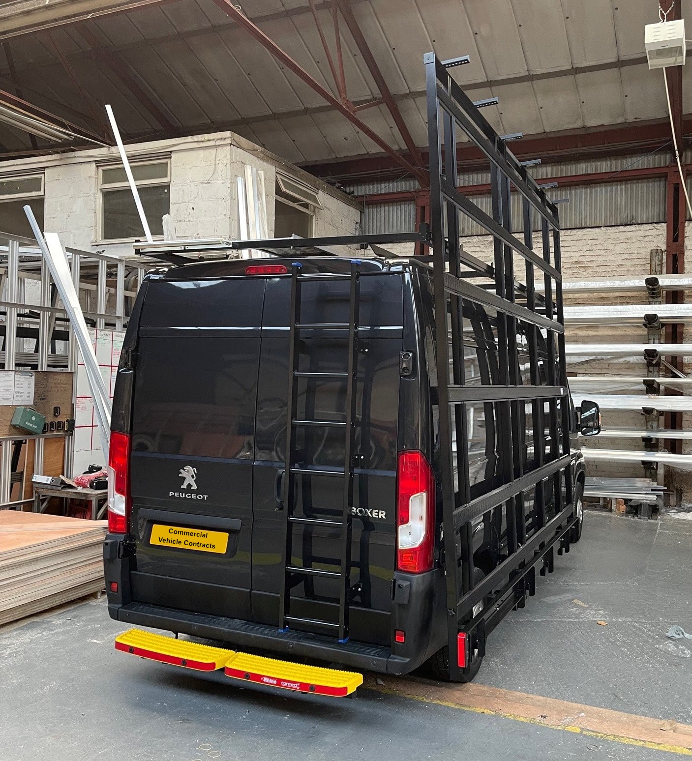 Lease a Glazing Van - Internal & External Glass Frails and Racks ...