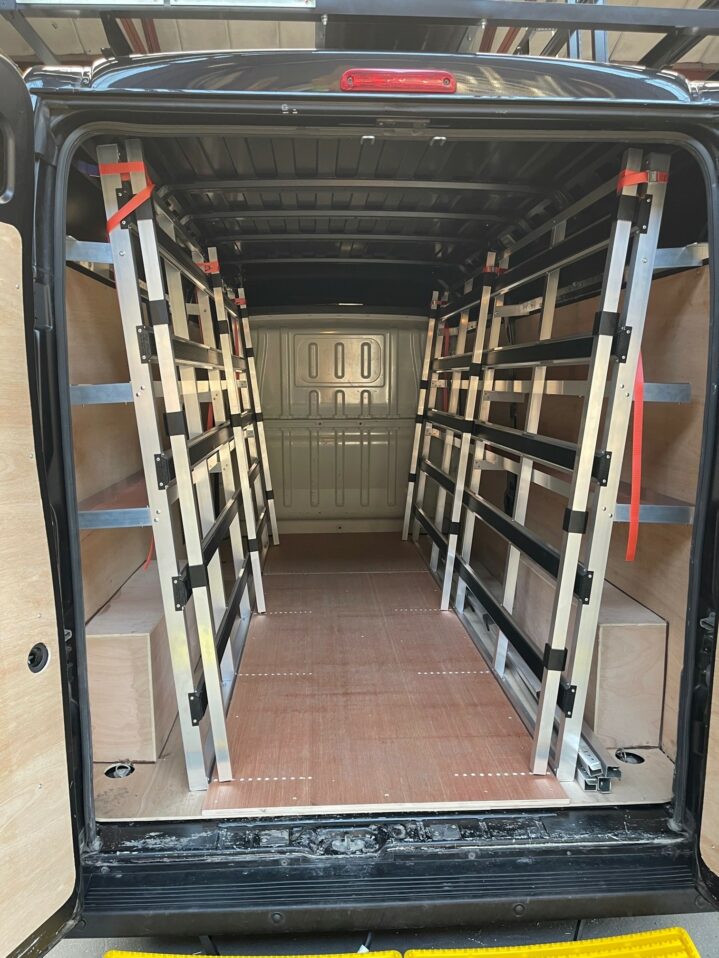 Lease a Glazing Van - Internal & External Glass Frails and Racks ...