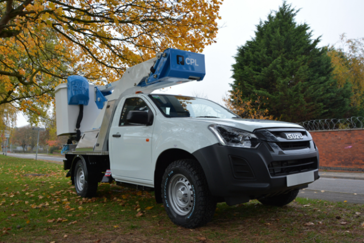 Isuzu D-Max Pickup Truck Mounted Cherry Picker Single Cab 1.9 Diesel 164 PS Utility 4x4 ...